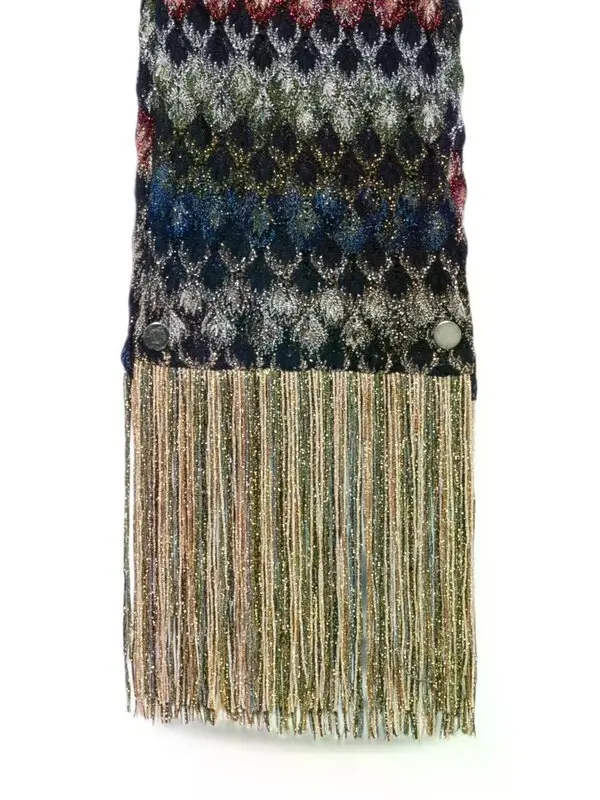 Missoni Zigzag-knit Fringed Scarf