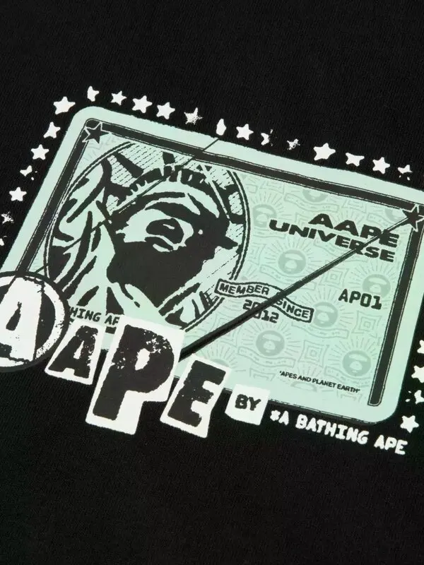 AAPE BY *A BATHING APE Graphic-print Long-sleeve T-shirt