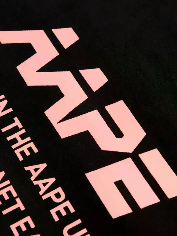 AAPE BY *A BATHING APE Layered-sleeve Logo-print T-shirt