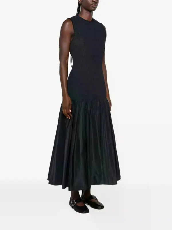 PATOU Shirred Flared Maxi Dress
