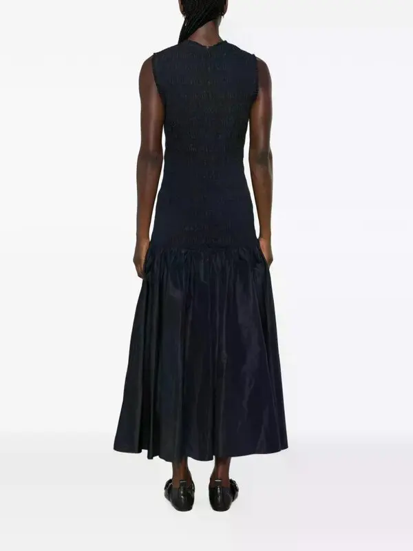 PATOU Shirred Flared Maxi Dress