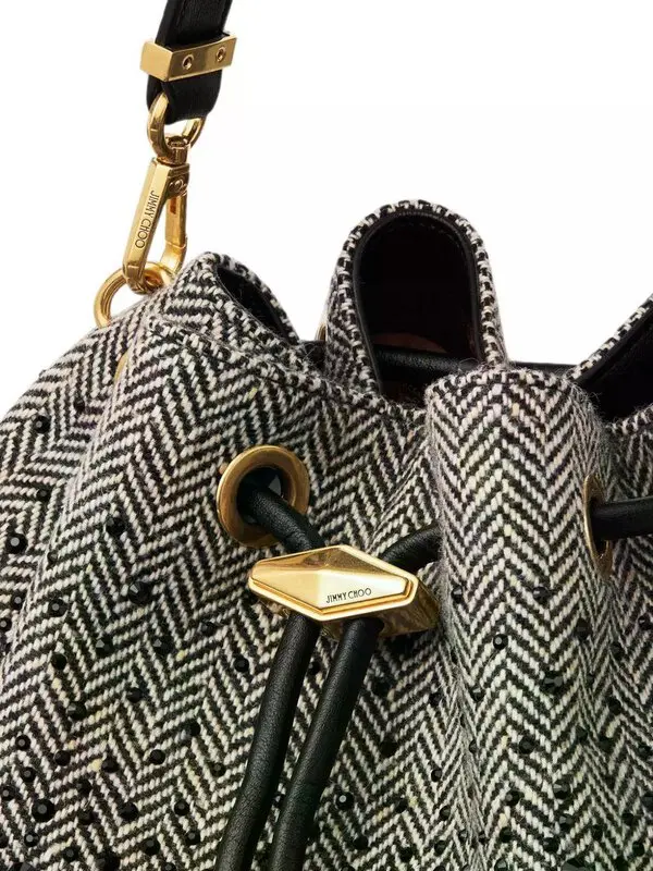 JIMMY CHOO Bon Bon Crystal-embellished Shoulder Bag
