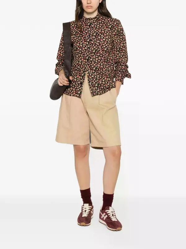 Moncler Corduroy Floral Print Shirt Jacket