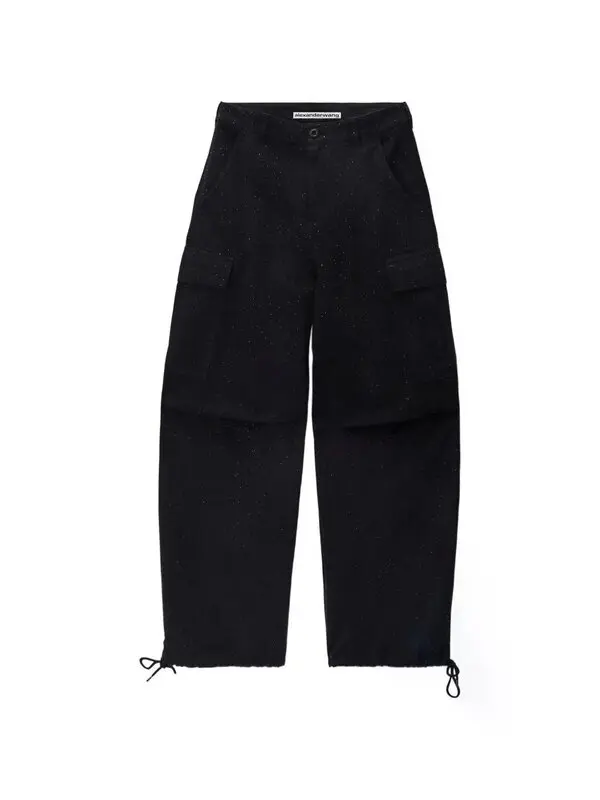 Alexander Wang Crystal Embellished Cargo Pants