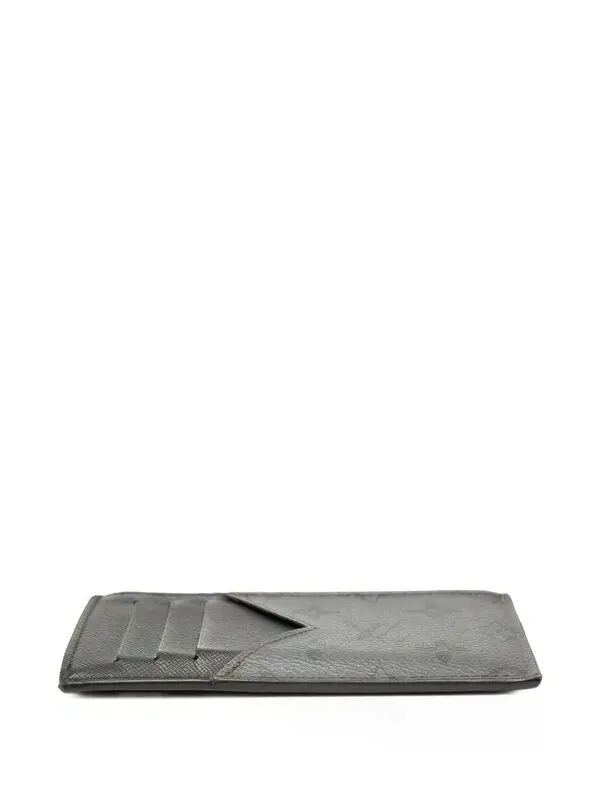 LOUIS VUITTON 2021-2026 Monogram Eclipse Reverse Taigarama Coin Card Holder