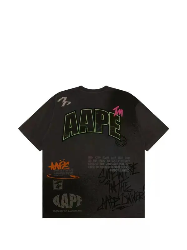 AAPE BY *A BATHING APE Moonface Fancy Logo T-shirt