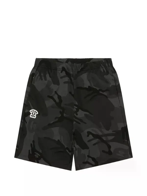 AAPE BY *A BATHING APE Moonface Camouflage-print Shorts