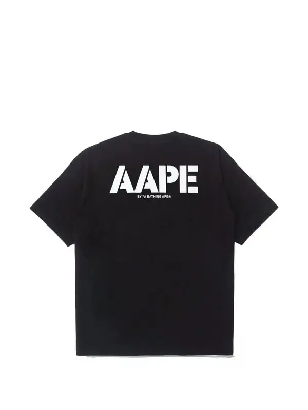 AAPE BY *A BATHING APE Moonface Hologram-print T-shirt