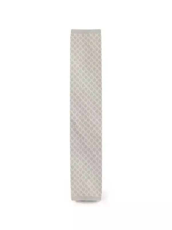 Max Mara Monogram-pattern Scarf - Grey