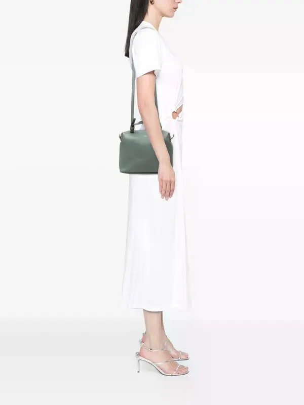 Celine 2018 Small Leather Soft Cube Bag Satchel - Grey