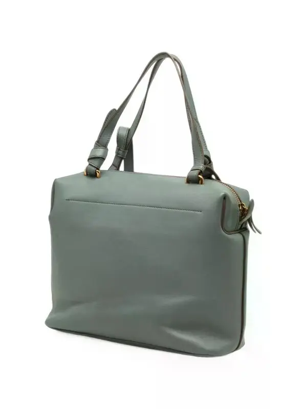 Celine 2018 Small Leather Soft Cube Bag Satchel - Grey