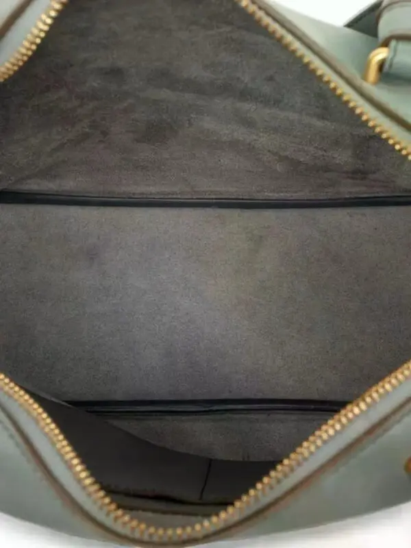 Celine 2018 Small Leather Soft Cube Bag Satchel - Grey