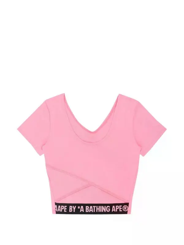 AAPE BY *A BATHING APE Moonface Cut-out T-shirt