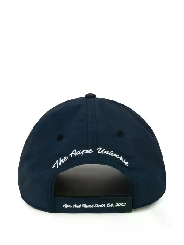AAPE BY *A BATHING APE Monogram Embroidered Baseball Cap - Blue