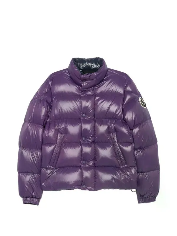 Moncler Quilted Logo Patch Down Jacket