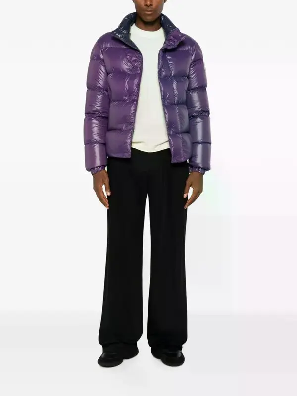 Moncler Quilted Logo Patch Down Jacket