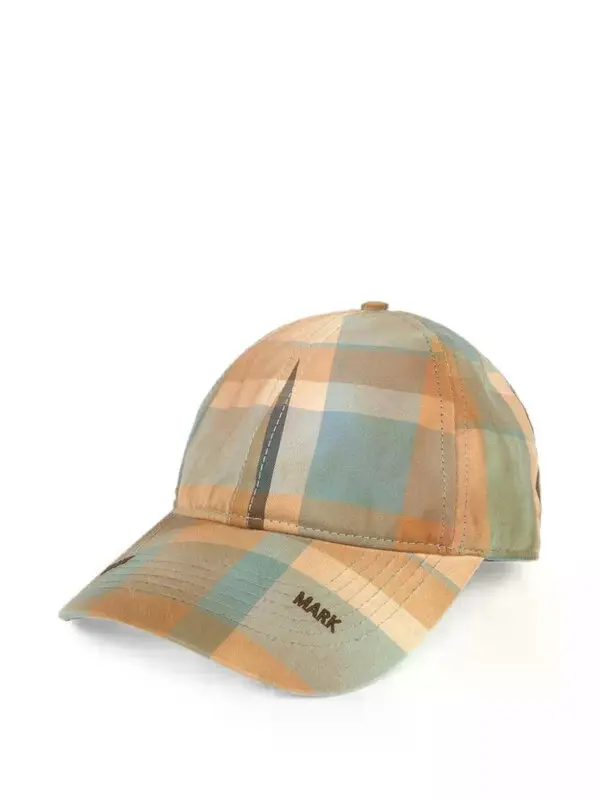 AAPE BY *A BATHING APE Cotton Check Baseball Cap - Neutrals