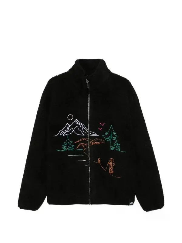 PICTURE ORGANIC CLOTHING Hafdals Embroidered Zip-up Fleece Jacket
