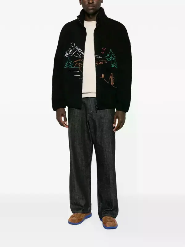 PICTURE ORGANIC CLOTHING Hafdals Embroidered Zip-up Fleece Jacket