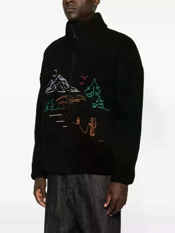 PICTURE ORGANIC CLOTHING Hafdals Embroidered Zip-up Fleece Jacket
