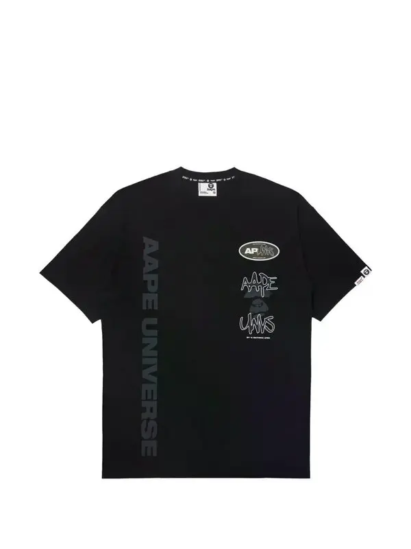 AAPE BY *A BATHING APE Moonface Logo-print T-shirt