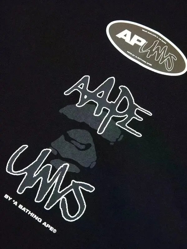 AAPE BY *A BATHING APE Moonface Logo-print T-shirt
