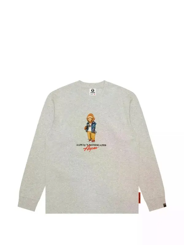 AAPE BY *A BATHING APE Graphic-print Long-sleeve T-shirt