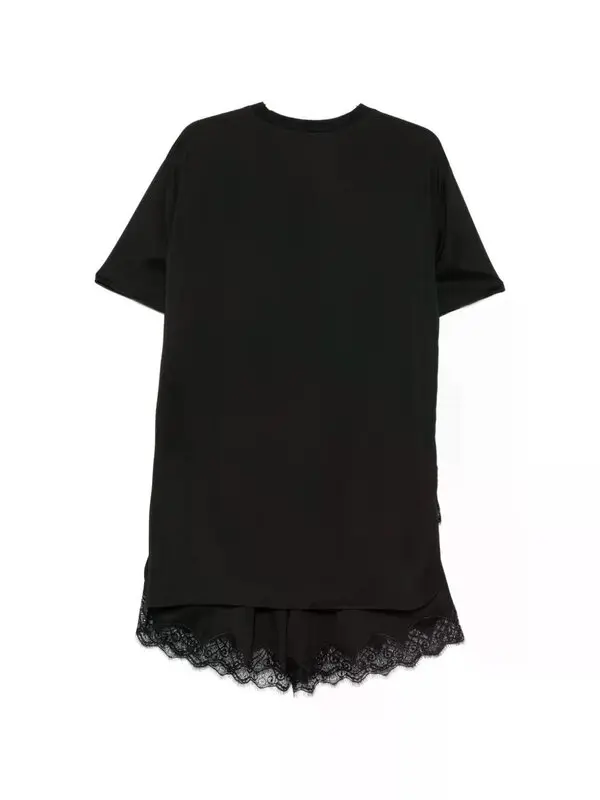 PARLOR Lace-trim T-shirt And Shorts Set