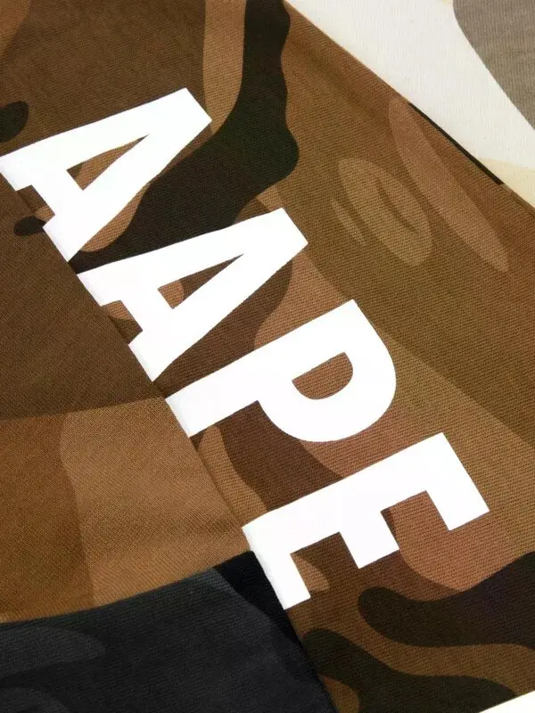 AAPE BY *A BATHING APE Camo-print Colour-block T-shirt