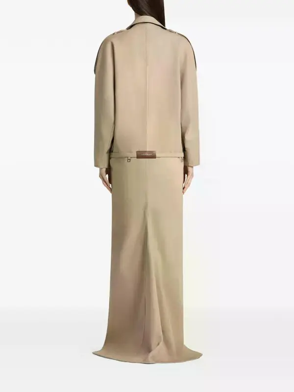 COURREGES Asymmetrical-hem Trench Coat