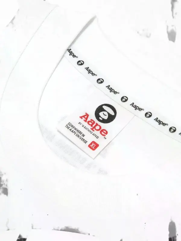 AAPE BY *A BATHING APE Moonface Logo-print T-shirt