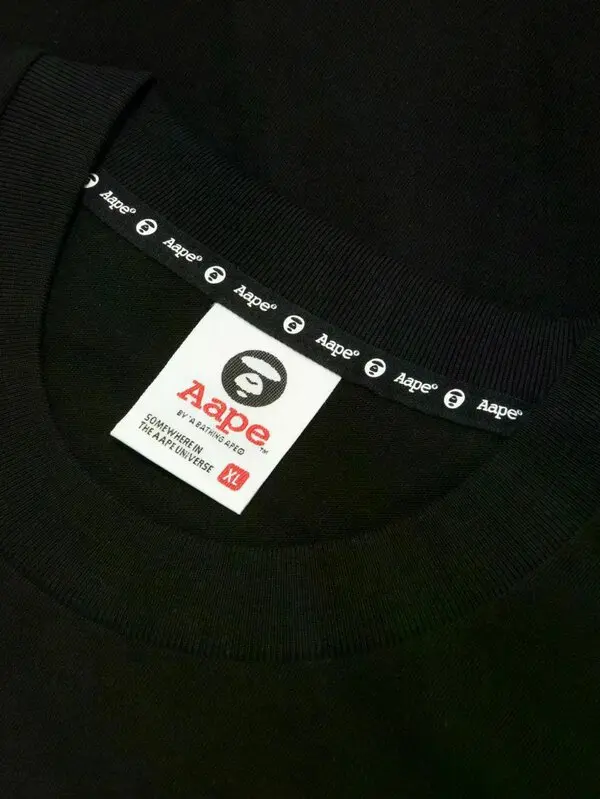 AAPE BY *A BATHING APE Moonface Logo-print T-shirt