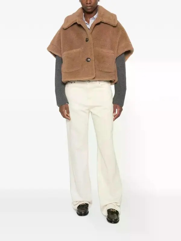 Max Mara Teddy Bear Cape Jacket