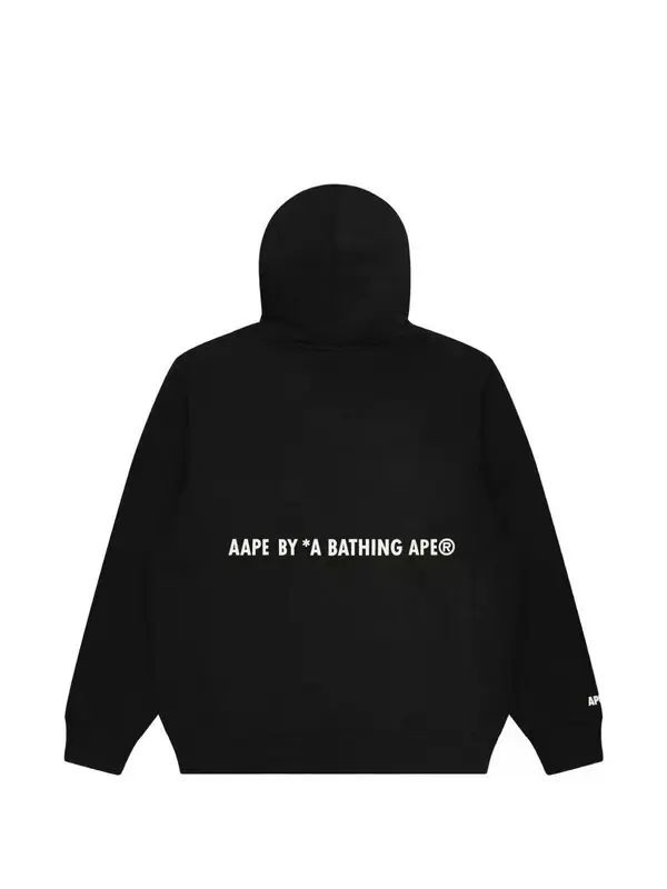 AAPE BY *A BATHING APE Moonface Debossed Zip-up Hoodie