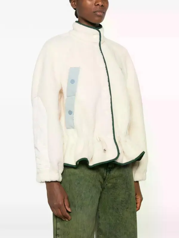 Stine Goya Ruffled-hem Fleece Jacket