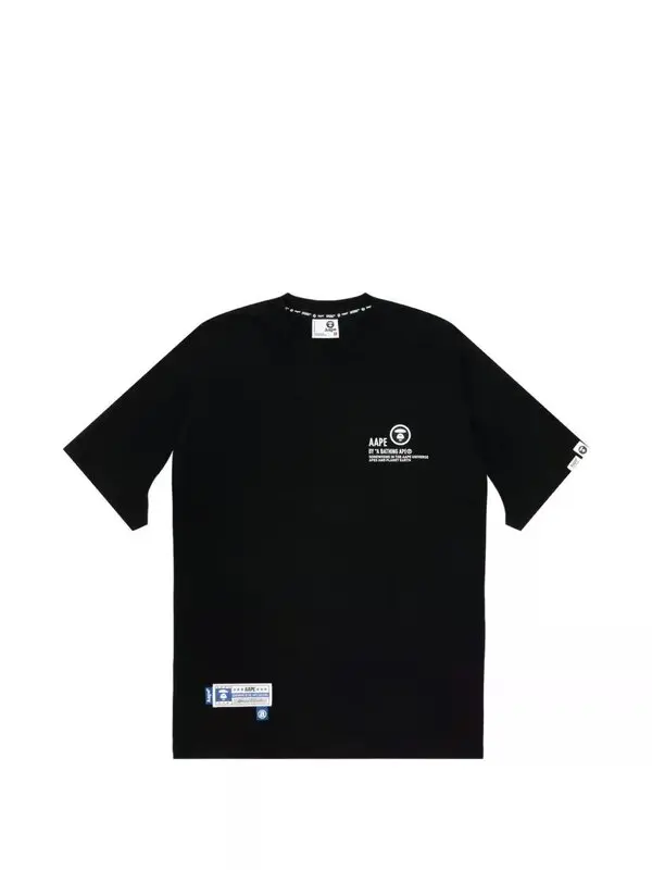 AAPE BY *A BATHING APE Moonface Logo-print T-shirt