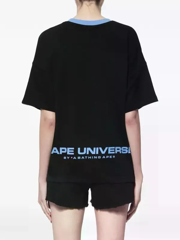 AAPE BY *A BATHING APE Logo-print Colour-block T-shirt