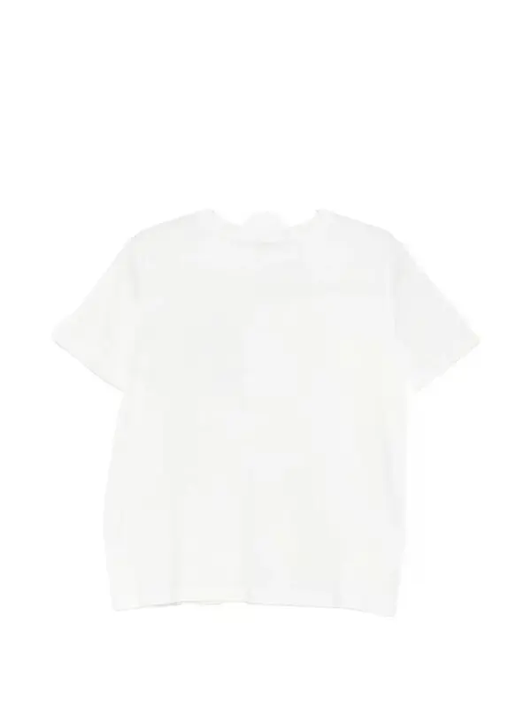 PARLOR Sequin-embellished Bow-motif T-shirt