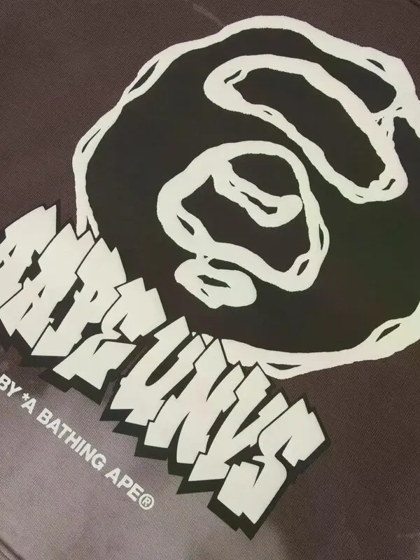 AAPE BY *A BATHING APE Moonface Splattered Graphic Hoodie