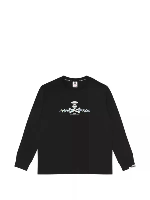 AAPE BY *A BATHING APE Moonface Graphic Long-sleeve T-shirt