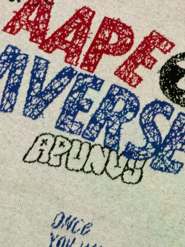 AAPE BY *A BATHING APE Graphic Print Crew Neck Sweater