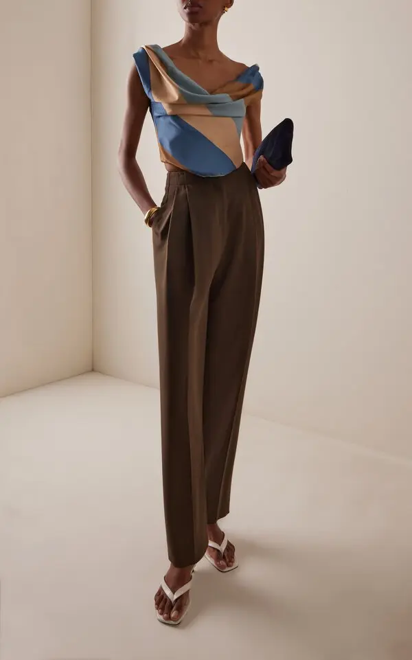Staud Exclusive Olivia Silk Top