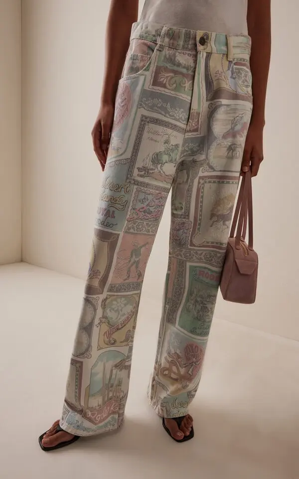 ALEMAIS Andie Rigid Mid-rise Straight-leg Jeans