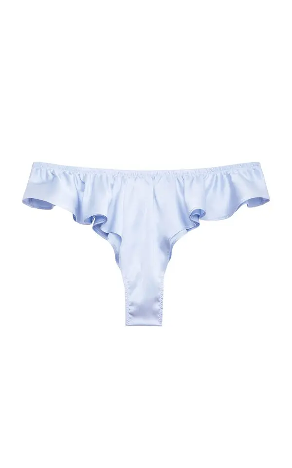 FLEUR DU MAL Luxe Flutter Panty - Blue