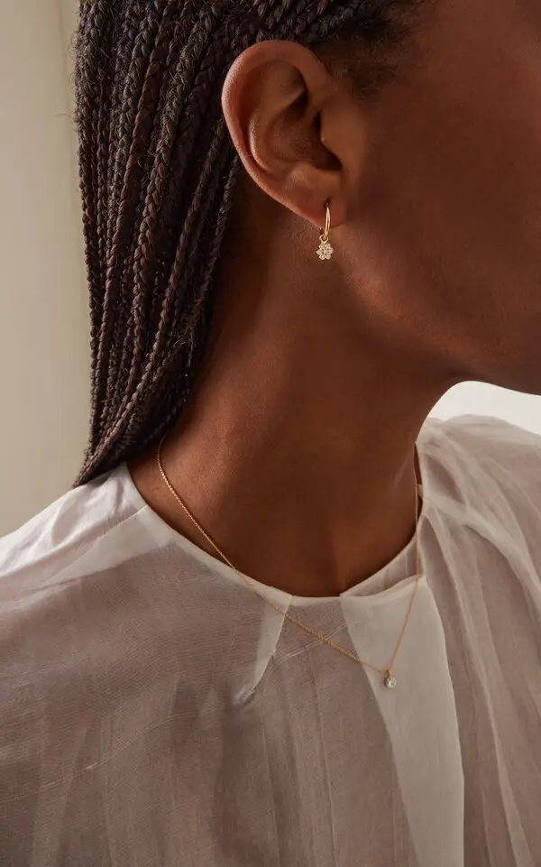 Sophie Bille Brahe Lily 18k Yellow Diamond Single Earring
