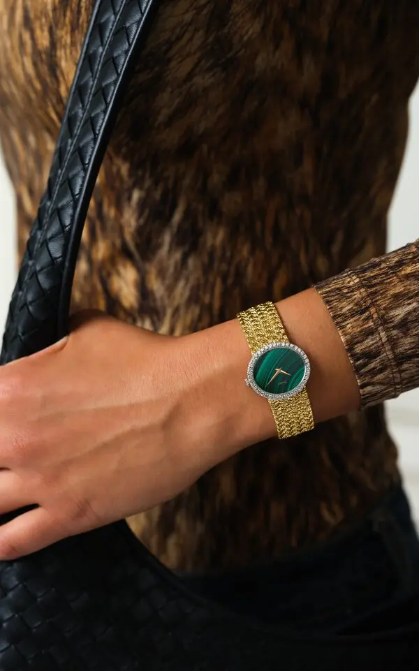 STEPHANIE WINDSOR Piaget Malachite Vintage Watch