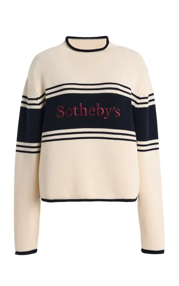 FRAME X Sotheby's Rolled Cotton Sweater