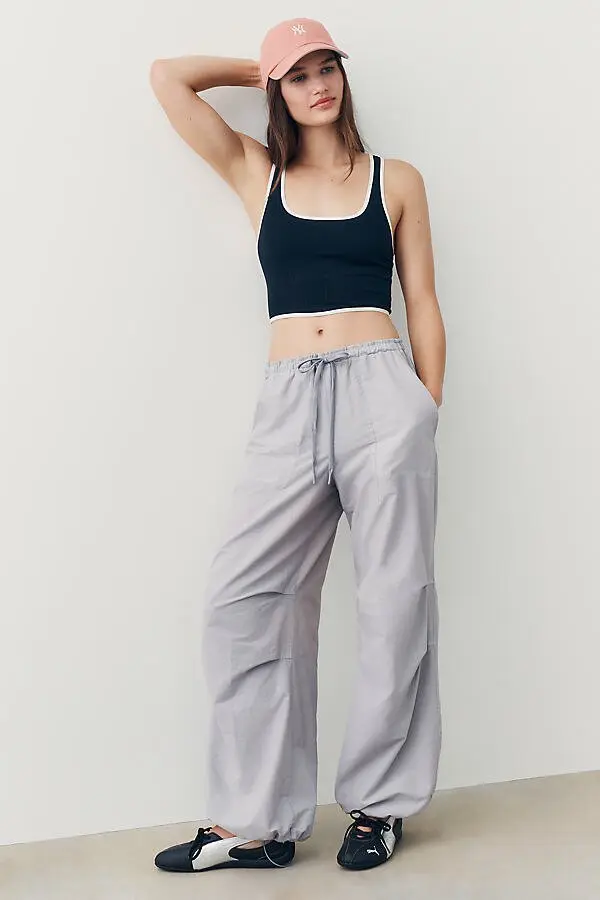 Daily Practice Gwen Slouchy Pants - Silver