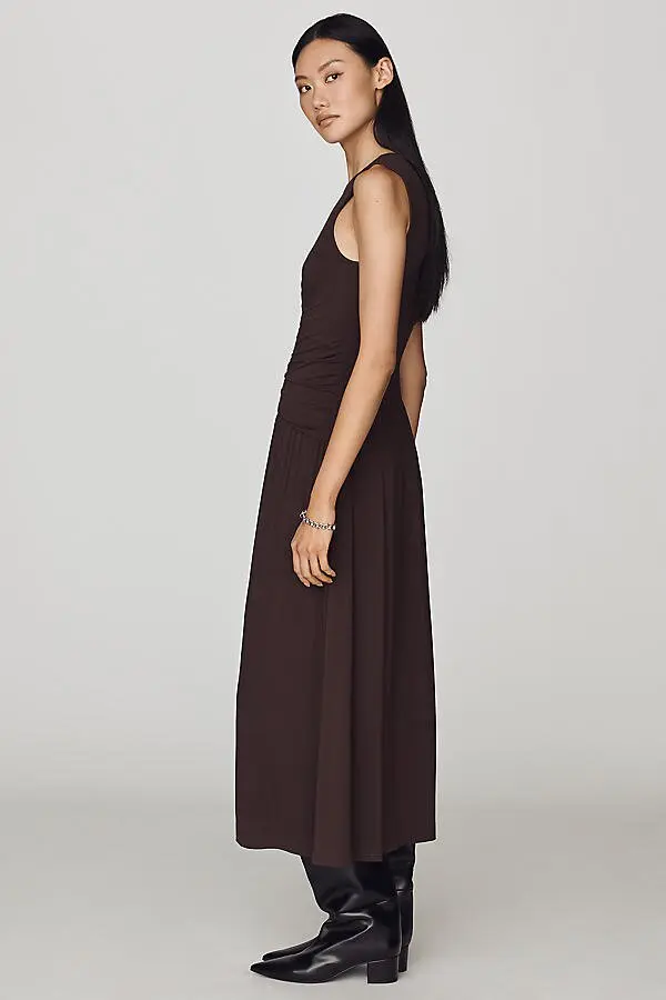 Paige Bonita Midi Dress With Gathered Waist