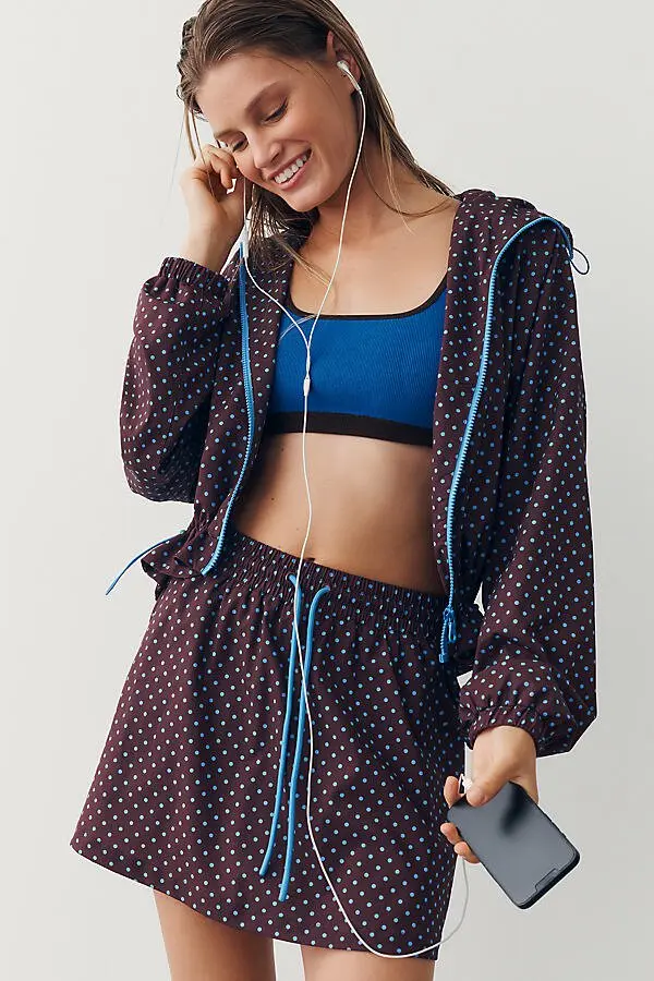 Beach Riot Casen Dot Jacket - Brown/blue